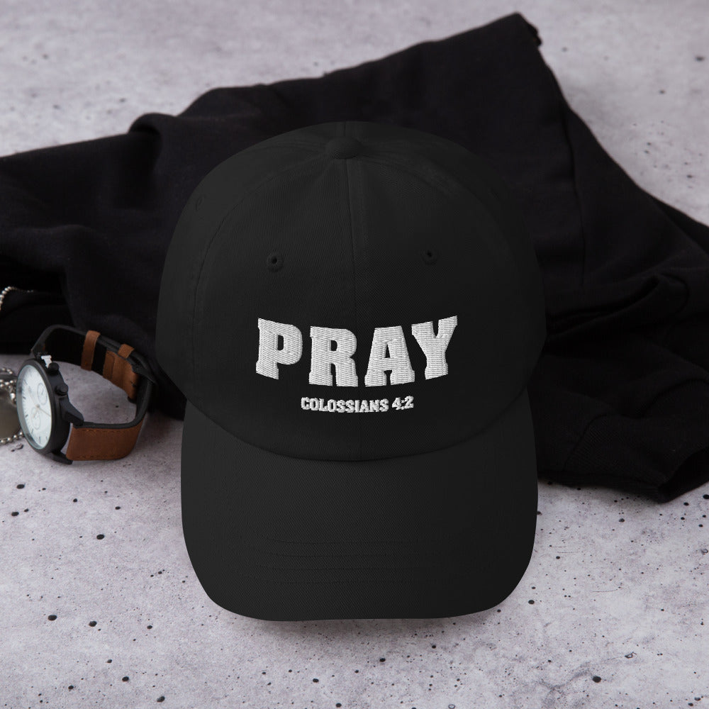 F&H Pray Baseball Hat – Faith and Happiness Store