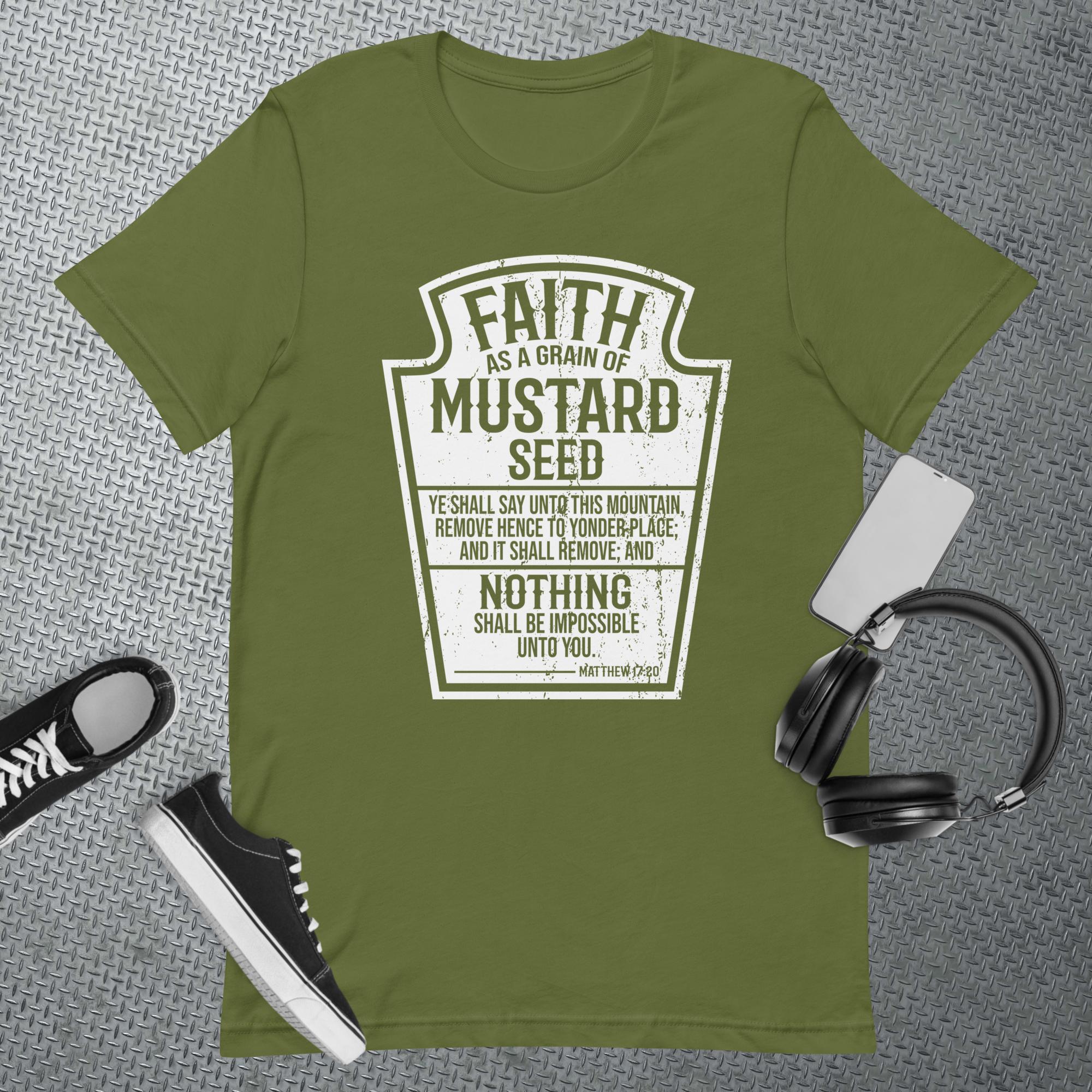 Faith As A Grain of Mustard Seed t-shirt – Faith and Happiness Store